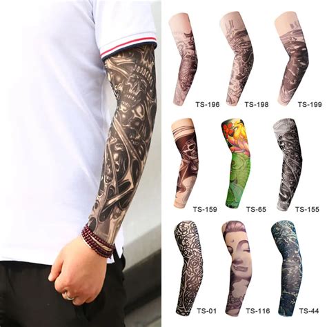 Fake Temporary Tattoo Sleeves Tattoos Full Long Slip On Arm Tattoo