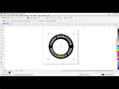 TUTORIAL MEMBUAT LOGO DAN TEXT MELINGKAR MENGGUNAKAN COREL DRAW Terbaru