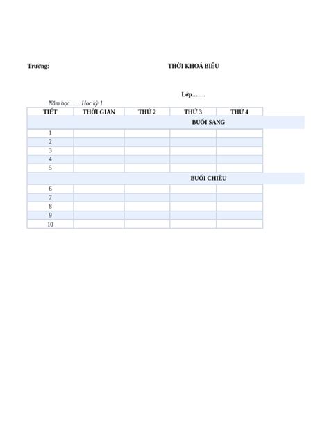 Mau Thoi Khoa Bieu Excel 3 Pdf