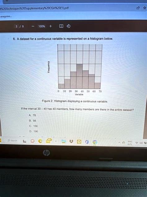 Solved Texts Techniques Supplementary Osa 1pdf 39 100 6 A Dataset For A Continuous