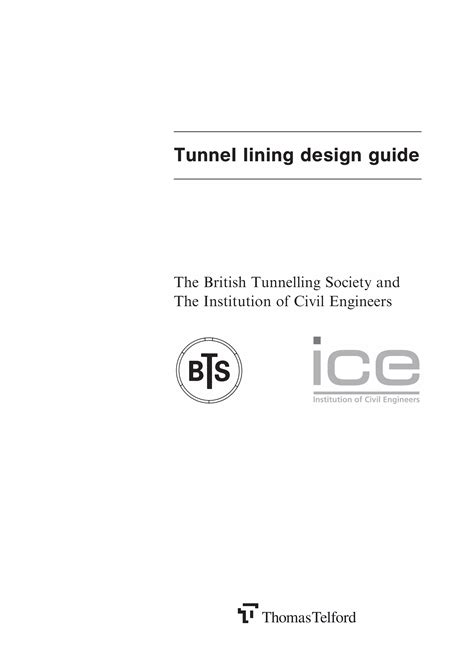 Tunnelliningdesignguidethebritishtpdf