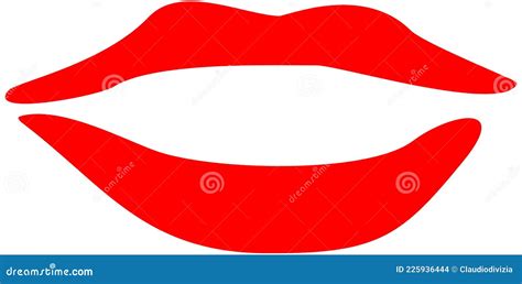 Red Lipstick Stamp Stock Photo Image Of Female Beauty