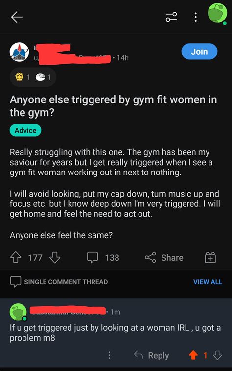 Bro Gets Triggered And Need To Act Out By Seeing Woman Irl R