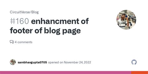 Enhancment Of Footer Of Blog Page Issue 160 CircuitVerse Blog GitHub