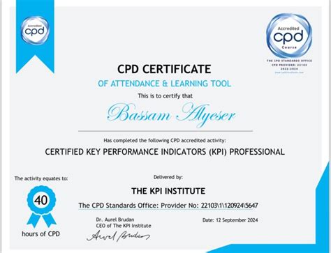 Ckpi Cpc Kpi Kpi Cpc Bassam Alyeser Mba Pmp® Agile® Kpi® Grc Bi ® 20 Comments