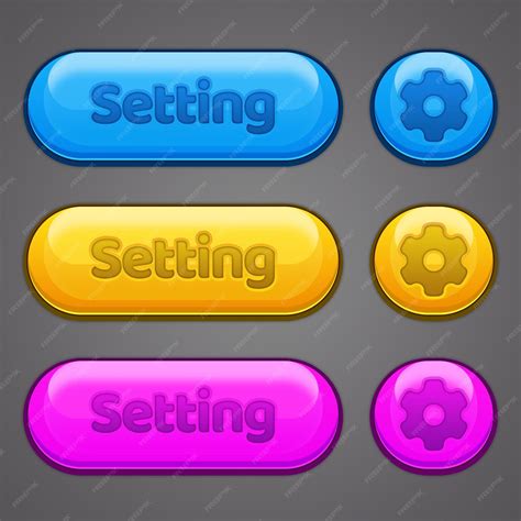 Premium Psd Modern Casual Game Ui Kit Design Game Ui Buttons Kit Psd Popup Game Ui Button