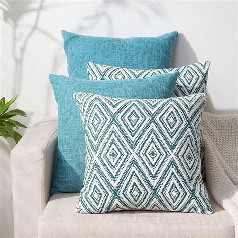 Hpuk Decorative Throw Pillow Covers Set Of 4 Geometric