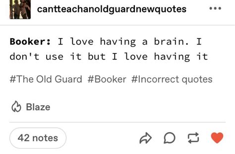 Booker Does Not Use His Brain Rtheoldguardmovie