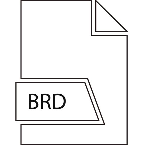 Brd File Format Icon Spacing In Objects 66498146 Png