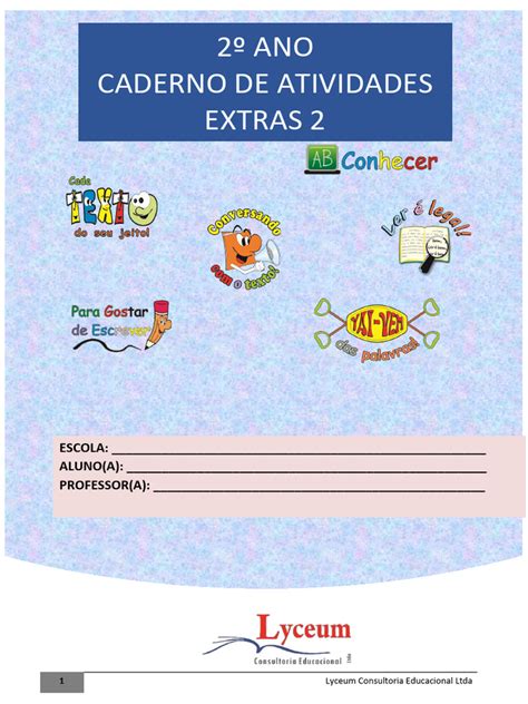 2 Ano Caderno Extra 2 2021 Pdf