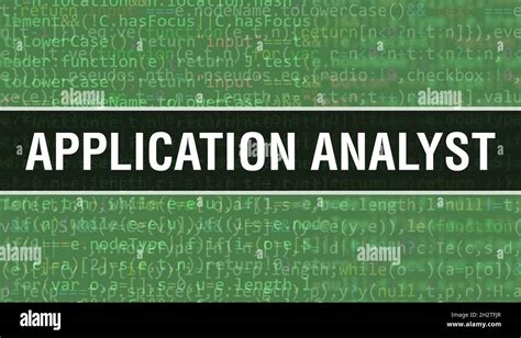 Application Analyst Concept With Random Parts Of Program Code