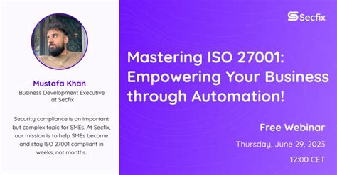 Secfix On Linkedin Webinar Iso27001 Compliance Informationsecurity Cybersecurity…