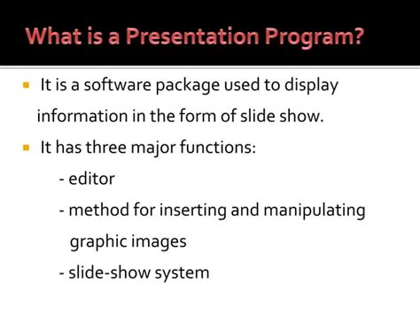 Presentation Application Software Ppt