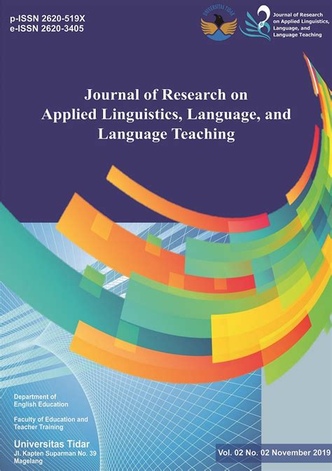Journal Of Research On Applied Linguistics Language And Language Teaching