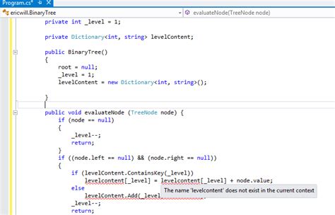 c why does this give a precompile error that this dictionary class does not exist in current