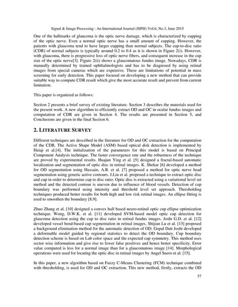 Fuzzy Clustering Based Glaucoma Detection Using The Cdr Pdf