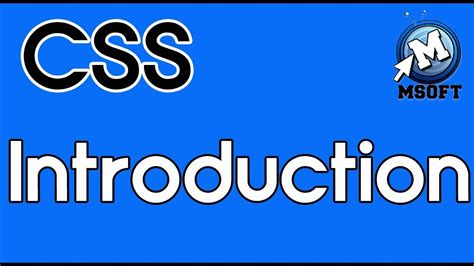 Css Introduction Msoft Darija Youtube