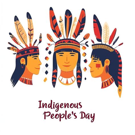 Celebrating Indigenous Peoples Day Vibrant Cultural Vector Illustration