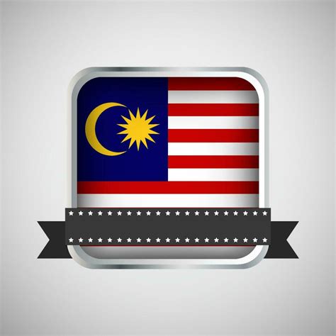 Vector Round Banner With Malaysia Flag 35217497 Vector Art At Vecteezy