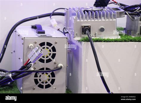 Back Side View From A CPU Cooling Fan And A Motherboard Aluminum Heatsink That Shows The Concept