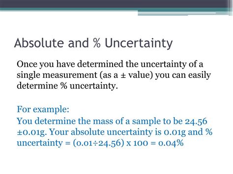 Ppt Uncertaintyerror In Measurment Powerpoint Presentation Free
