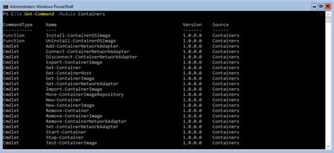 Managing Windows Server Containers With Powershell Part 1