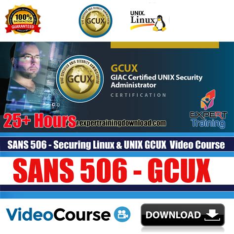 Gcux Giac Certified Unix Security Administrator Expert Training