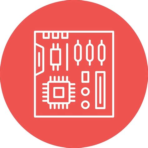 Premium Vector Motherboard Vector Illustration Style