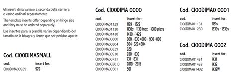 Drilling Template For Door Hinges Ceam Italia