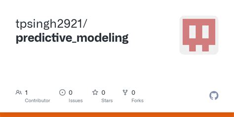 Github Tpsingh Predictive Modeling