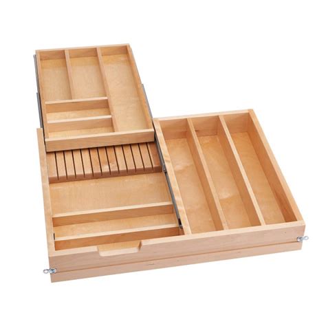 Buy Rev A Shelf WTCD SC Inch Wide Tiered Kitchen Utensil Cutlery Pullout Drawer