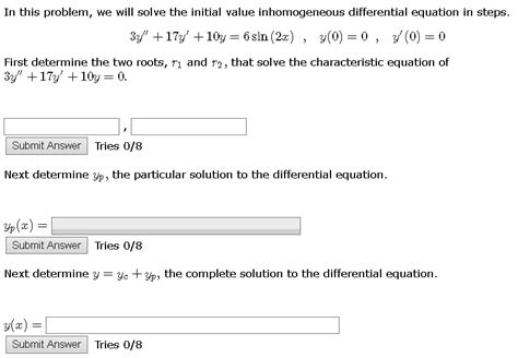 Solved In This Problem We Will Solve The Initial Value