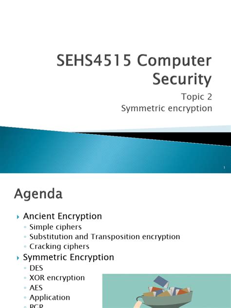 Lecture 02 Symmetric Encryption Pdf Key Cryptography Encryption