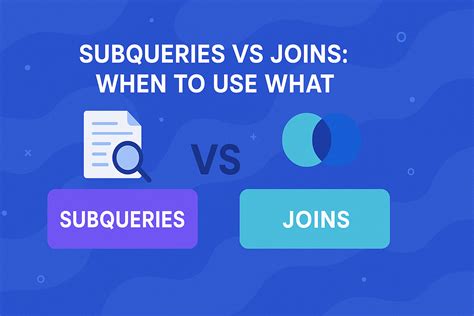 subqueries vs joins when to use what by sql mentor may 2025 medium