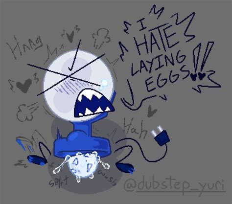 Rule 34 Battle For Dream Island Bfb Dubstep Yuri Dx Face Egg Laying Fangs Fangs Out Fanny