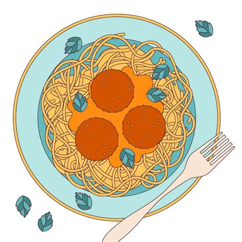 스파게티 일러스트 이미지 Freepik에서 무료 다운로드