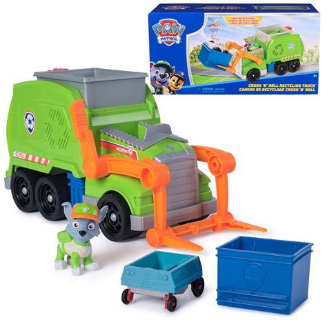 Camión De Reciclaje Paw Patrol Crush N Roll Con Rocky Venta