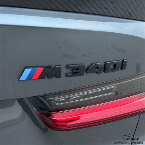 Genuine Oem Bmw M340i Rear Badge Gloss Black Infinite Autowerks
