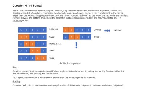Solved Question 4 10 Points Write A Well Documented