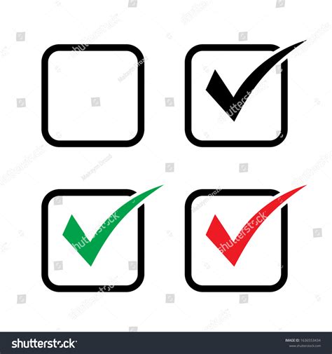 Checkbox Set Blank Checked Checkbox Vector Stock Vector Royalty Free Shutterstock