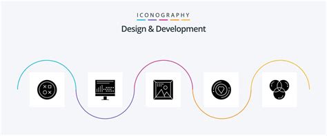 Design And Development Glyph 5 Icon Pack Including Printer Design