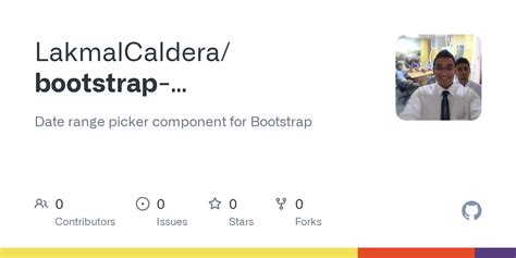 Github Lakmalcalderabootstrap Daterangepicker Date Range Picker