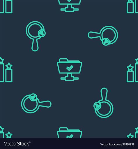 Set Line Ftp Operation Successful Unknown Search Vector Image