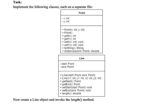 Solved Task Implement The Following Classes Each On A