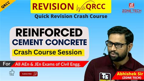 Rcc Quick Revision Crash Course Qrcc Civil Engineering Zone Tech
