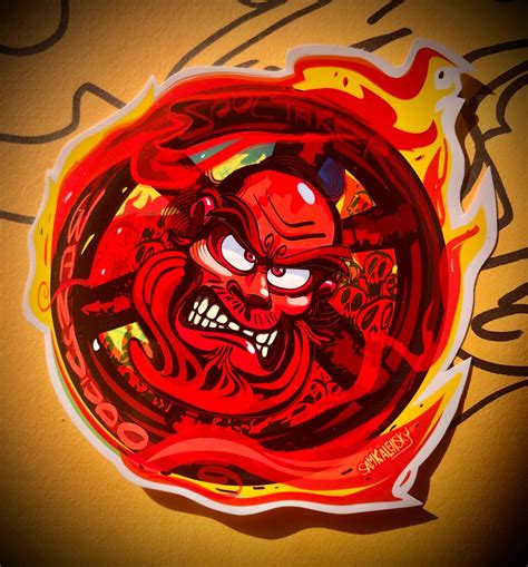 Wanyudo Yokai Sticker Etsy Canada