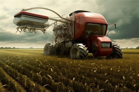 Premium AI Image Advanced Agricultural Technologies Ai Farmer Digital