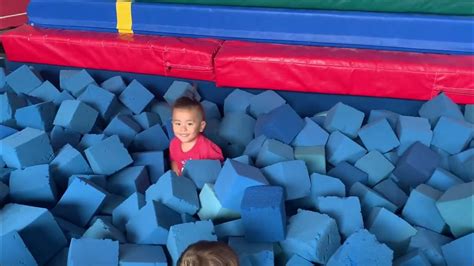 Jumping In The Foam Pit At Gymnastics Youtube