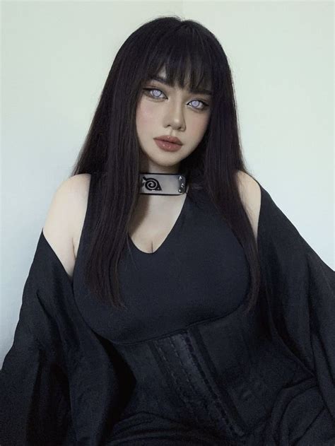 Hinata Wears Black Cosplay Curvy Cosplay Easy Cosplay Cosplay Woman
