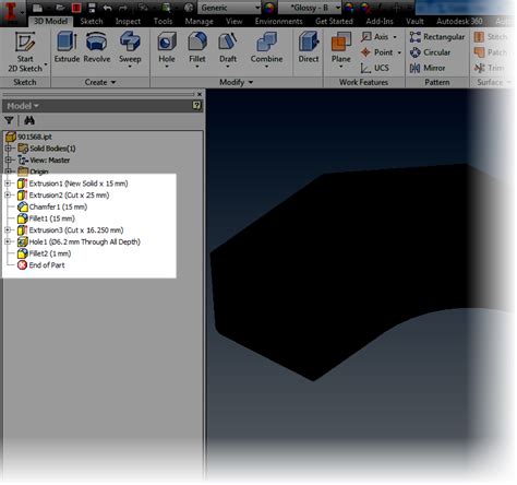 More Information Is Added Now I Can See That An Extrude Is A Join Cut And So On I Can See